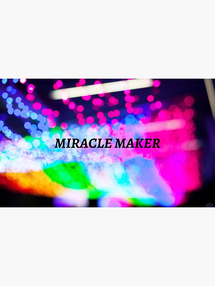 "Miracle Maker Neon Lights Acid Trip" Poster for Sale by LMVA | Redbubble