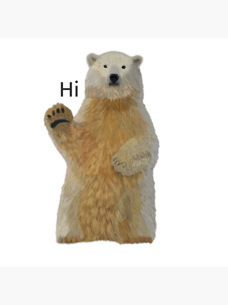 "Awkward polar bear " Poster for Sale by JustJenArt1090 | Redbubble