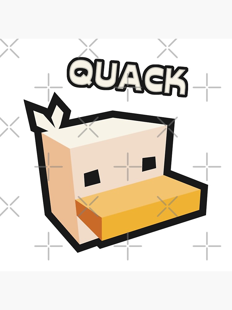 "Minecraft Duck" Poster for Sale by qloc | Redbubble