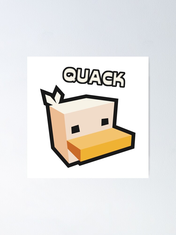 "Minecraft Duck" Poster for Sale by qloc | Redbubble
