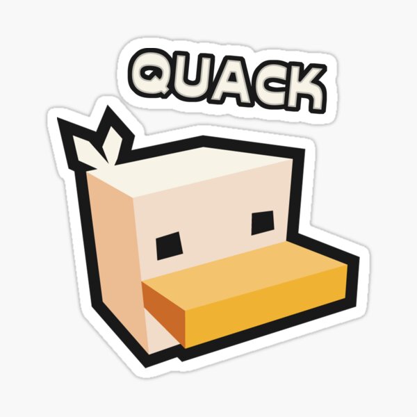 "Minecraft Duck" Sticker for Sale by qloc | Redbubble