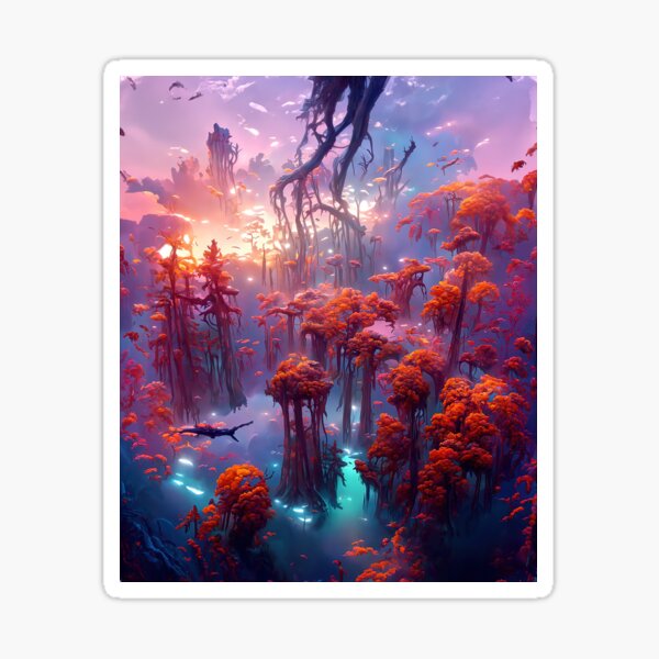 "Undewater dying forest" Sticker for Sale by zar4fussion | Redbubble