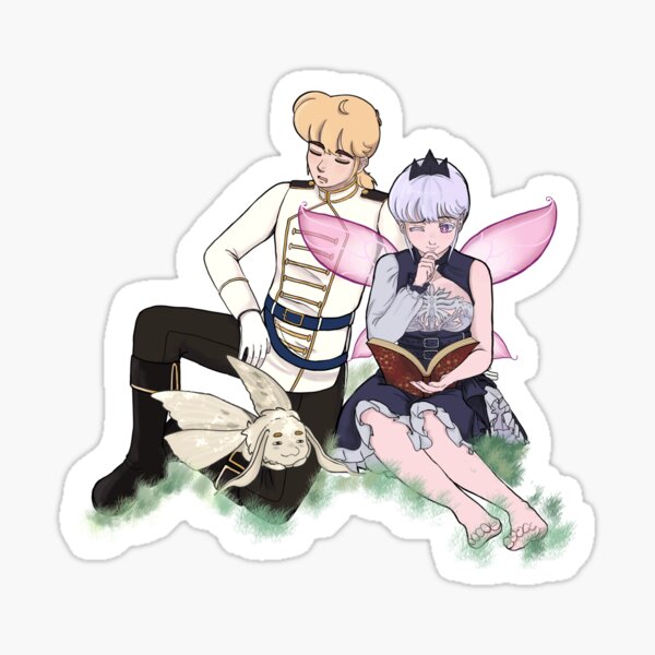 "Margot and Sigrid Relax" Sticker for Sale by Lizziartist | Redbubble