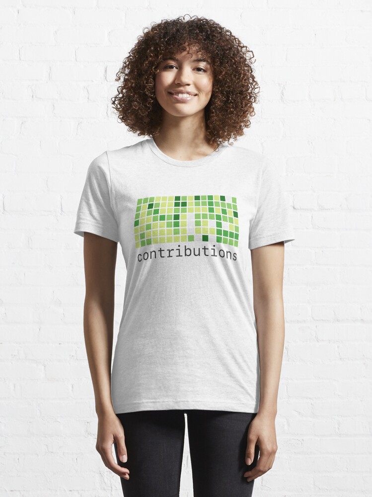 "Github Contributions" T-shirt for Sale by kentliau | Redbubble | github t-shirts - fork t ...