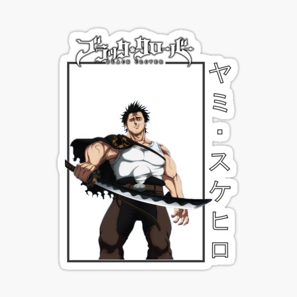"Yami Sukehiro - Black clover" Sticker for Sale by FawaSticker | Redbubble