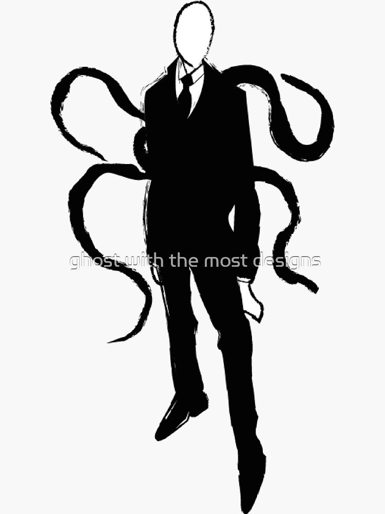 "slender man art" Sticker for Sale by EmilyGrattonArt | Redbubble