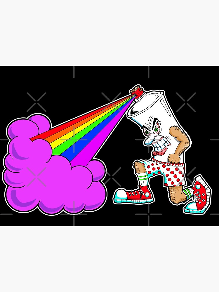 "Angry Cartoon Spray Can" Poster for Sale by SCHPiDAUU | Redbubble