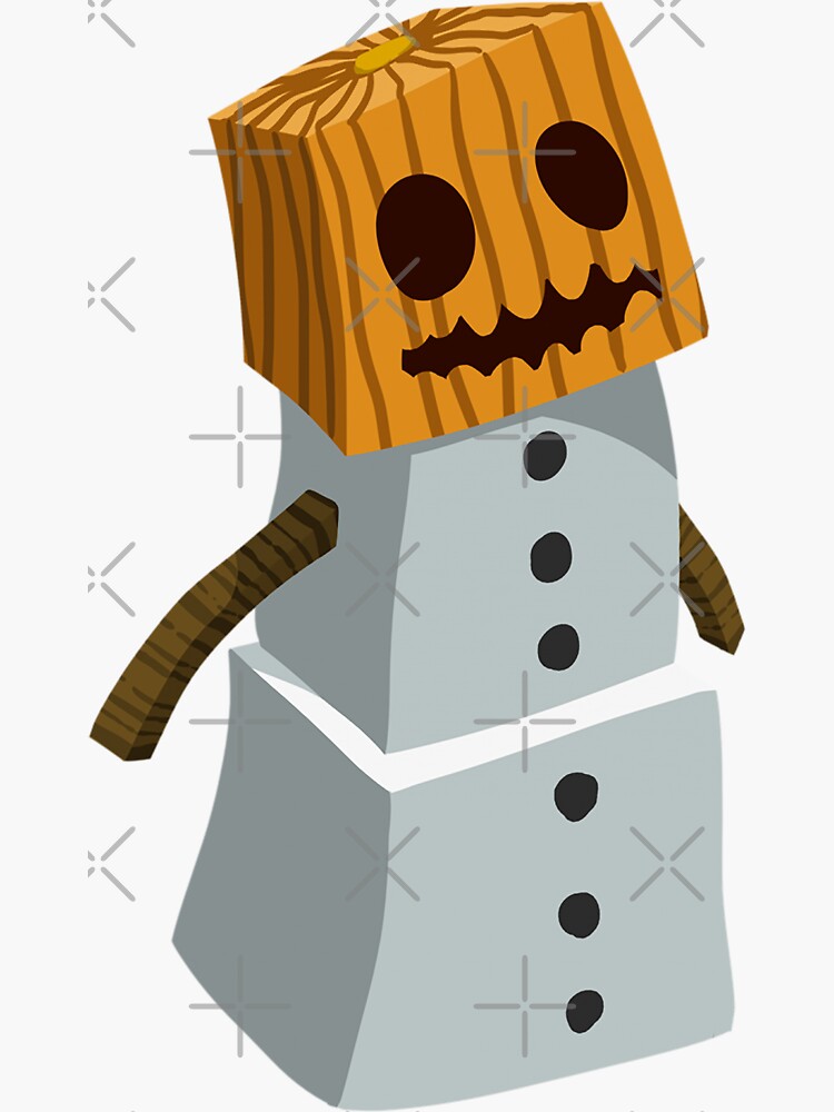 Snowman Minecraft Sticker For Sale By Qloc Redbubble