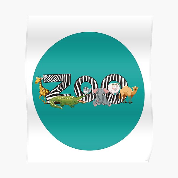 Poster « Peek-Zoo devient une terre, Peek-A-Zoo devient un animal ...