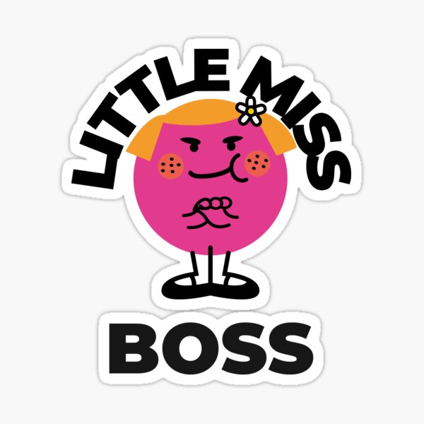 "Little Miss Boss" Sticker for Sale by Popecm | Redbubble