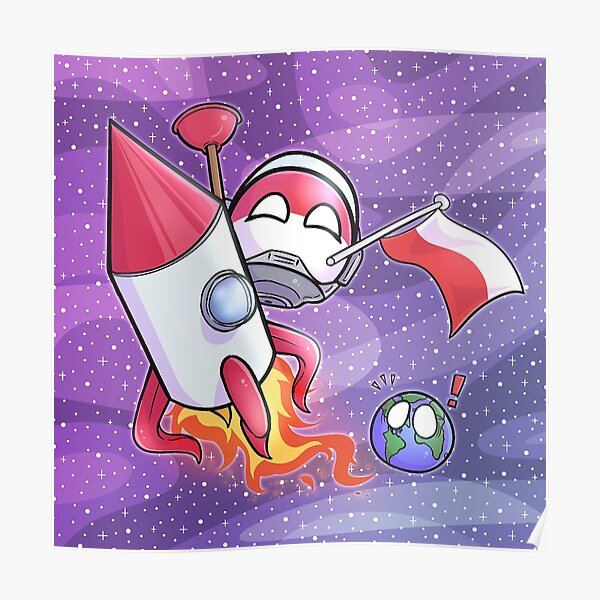"Polandball (Countryballs)" Poster for Sale by YoyoHana | Redbubble