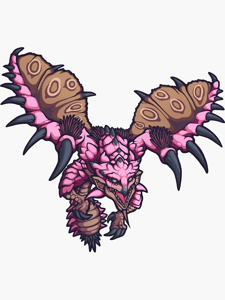 "Pink Rathian" Sticker for Sale by Venn-Art | Redbubble