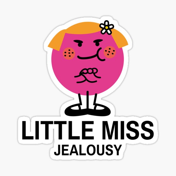 "Little Miss Jealousy" Sticker for Sale by Popecm | Redbubble