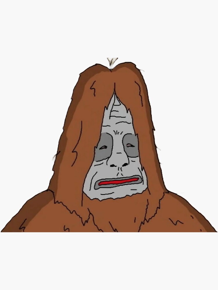 Sassy The Sasquatch Sticker For Sale By Basikski3 Redbubble