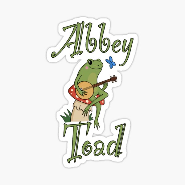 "Abbey Toad Funny Lyrics" Sticker for Sale by PunnyLyrics | Redbubble