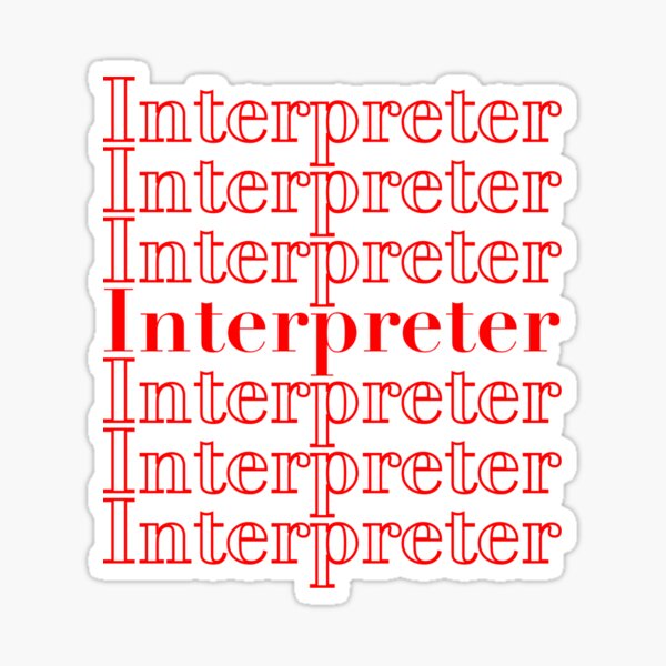 "American Sign Language Interpreter" Sticker for Sale by Samson2012 ...