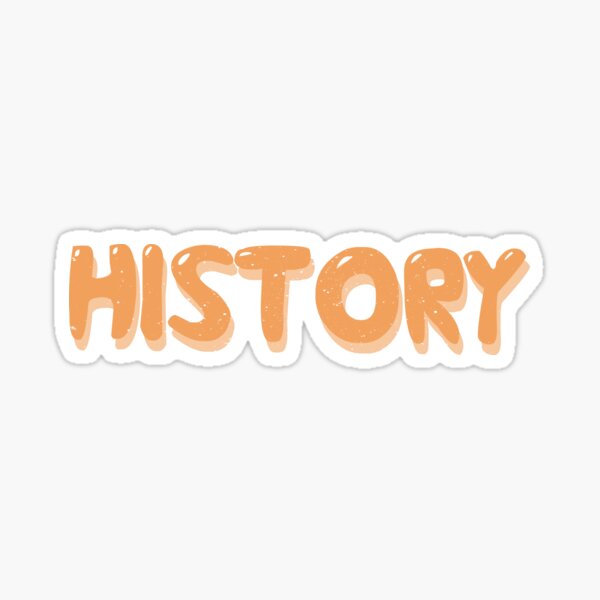 "History School Subject" Sticker for Sale by Clothingspot | Redbubble