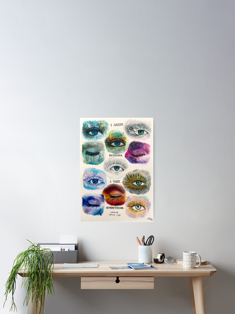 "Shatter Me Eyes" Poster for Sale by busyzoo | Redbubble