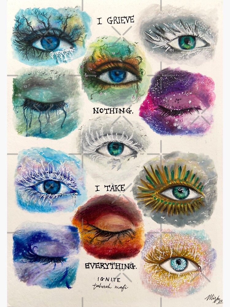 "Shatter Me Eyes Art Print" Sticker for Sale by busyzoo | Redbubble