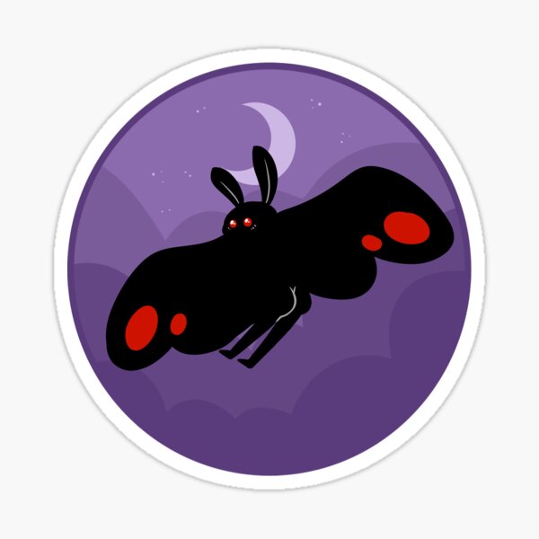 "mothbutt" Sticker for Sale by NoodleCat | Redbubble