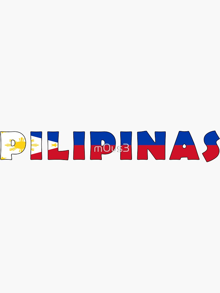 "Philippines - Pilipinas" Sticker for Sale by m0us3 | Redbubble