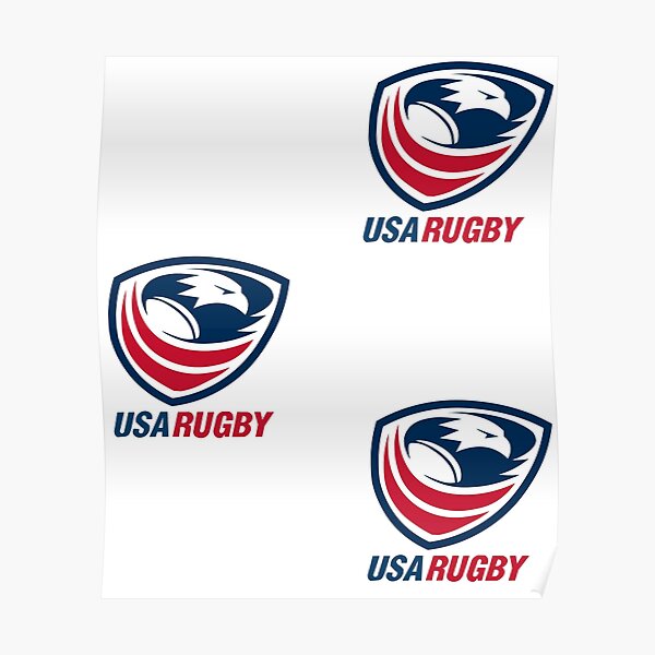 "USA RUGBY-PACK STICKERS " Poster for Sale by Cotton4u | Redbubble