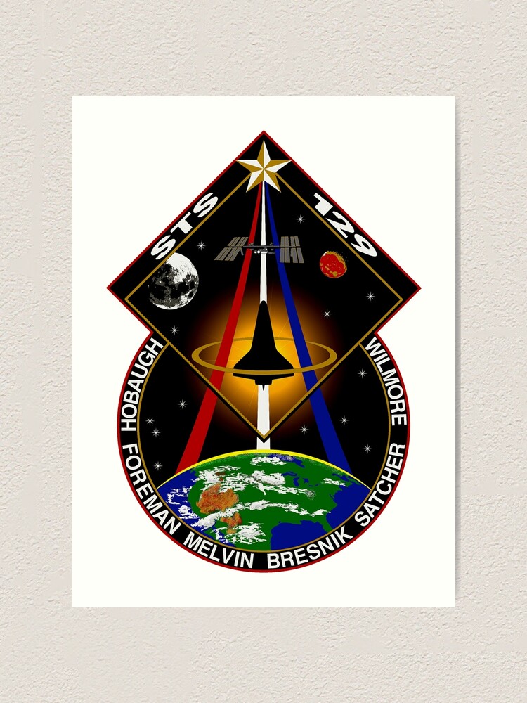 "STS-129 Mission Logo" Art Print for Sale by Quatrosales | Redbubble