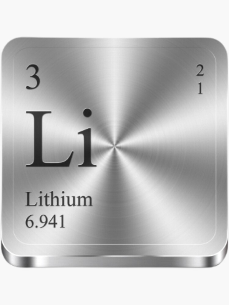 "lithium sticker" Sticker for Sale by marksman123 | Redbubble