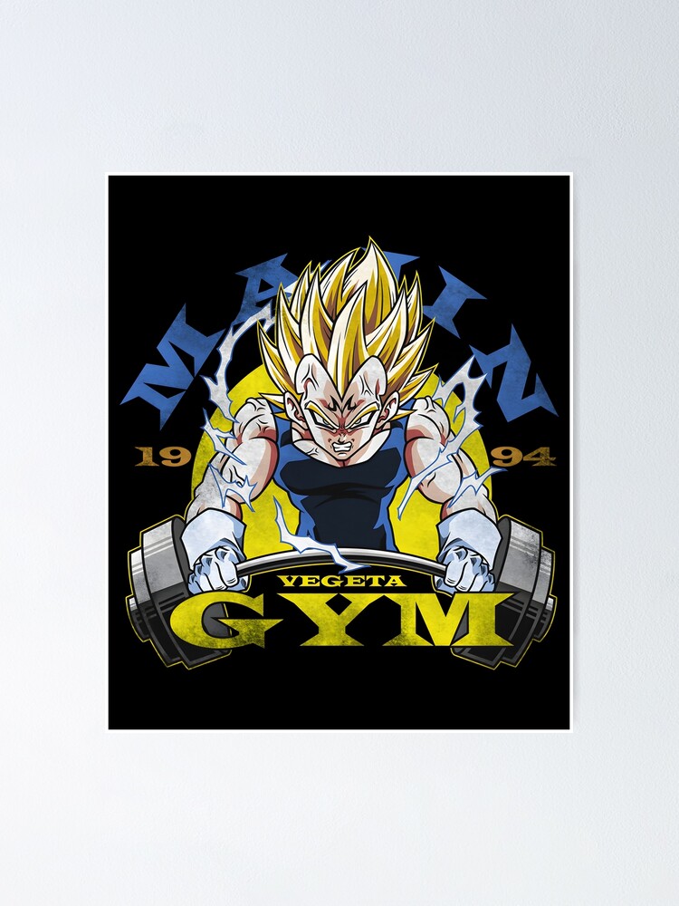 "Vegeta gym" Poster for Sale by Supa4Cases | Redbubble