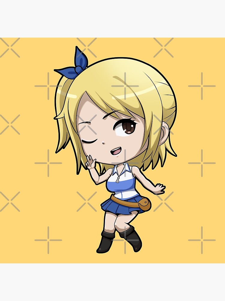 "Lucy Heartfilia Chibi Sticker Fairytail" Poster for Sale by ashiya324 ...