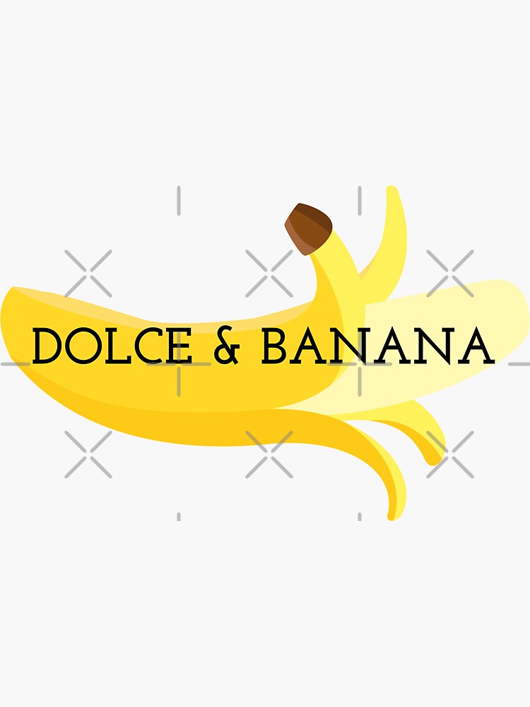 "DOLCE & BANANA" Sticker for Sale by Aleksander37 | Redbubble