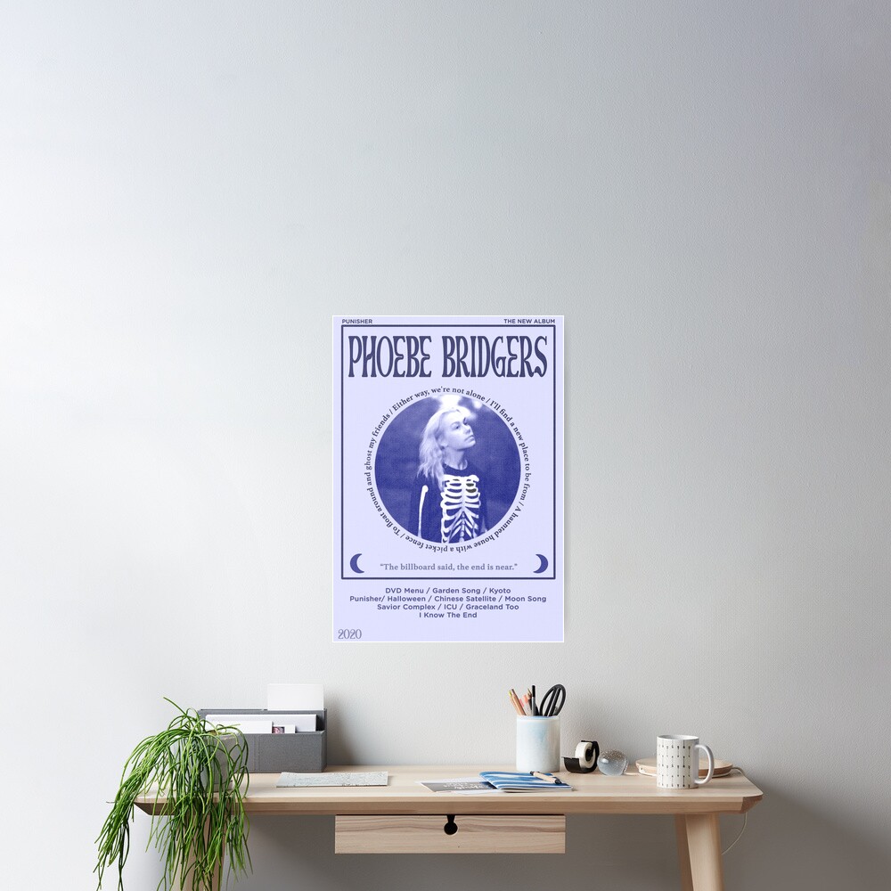 "phoebe bridgers - punisher" Poster for Sale by etherealvibes | Redbubble