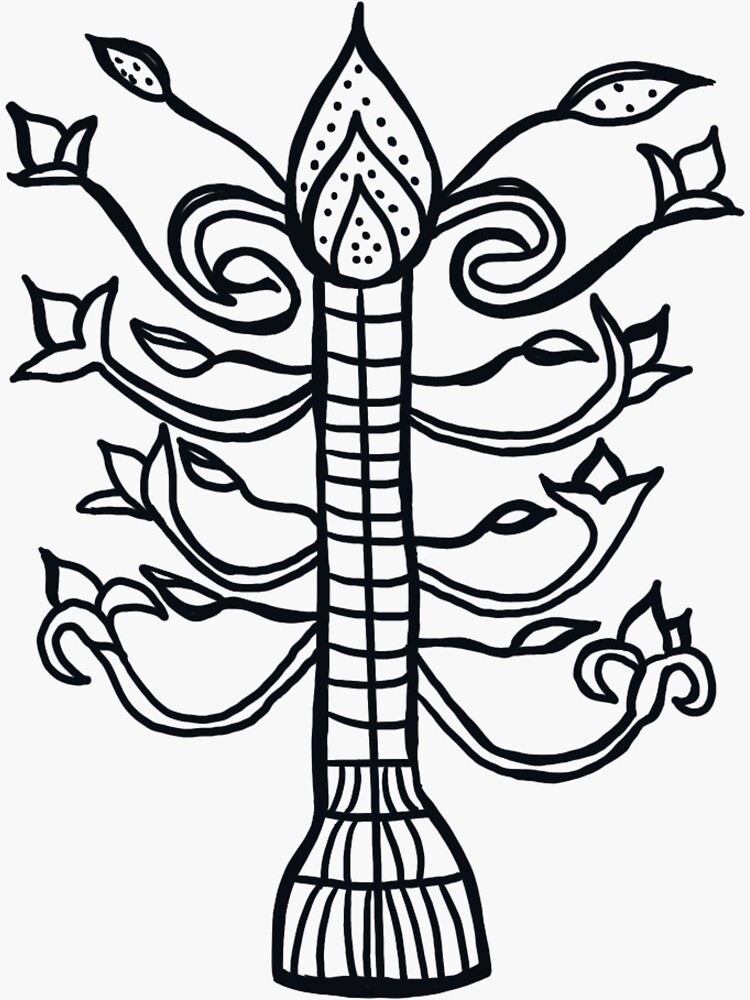 " Asherah Tree of Life Depiction" Sticker for Sale by ShopMarBella ...