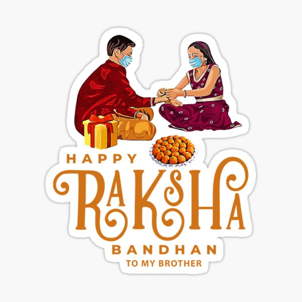 "happy raksha bandhan with friend Active " Sticker for Sale by ...