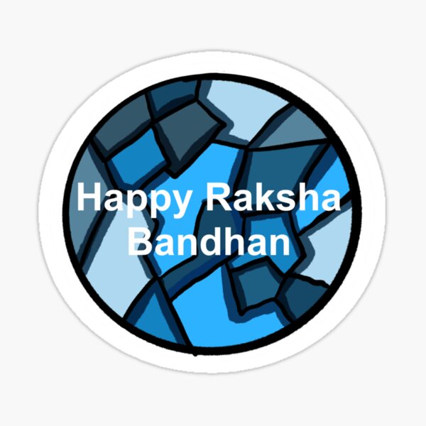 "happy raksha bandhan redbubble " Sticker for Sale by GigiHypnotique ...
