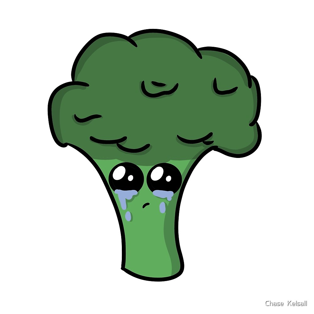 "Broccoli Character" by Chase Kelsall | Redbubble
