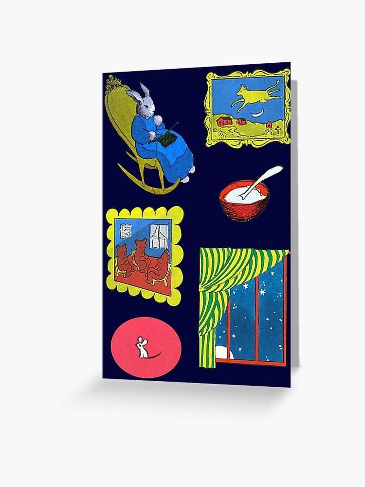 "Goodnight Moon Classic Illustration Pack / Pattern" Greeting Card for ...