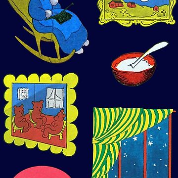 "Goodnight Moon Classic Illustration Pack / Pattern" Greeting Card for ...