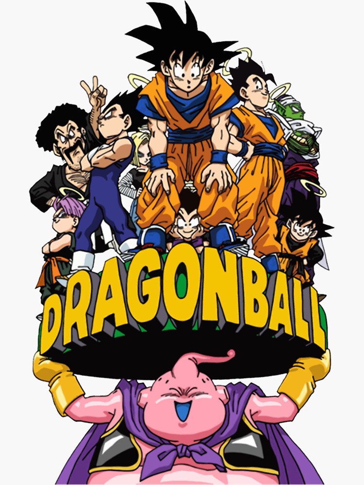 "Dragon Ball Z Friends Manga Anime Art " Sticker for Sale by JusDanShop ...