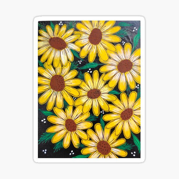 "Sunflowers" Sticker for Sale by AHeineken | Redbubble