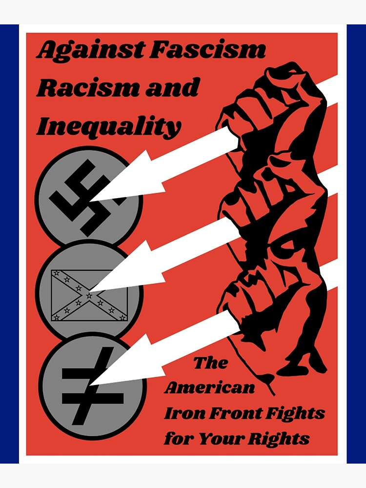 "The American Iron Front " Poster for Sale by RogueCatPR | Redbubble