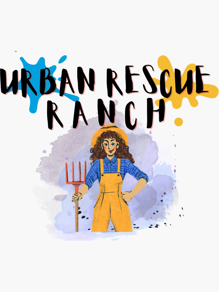 "Urban Rescue Ranch " Sticker for Sale by CAPRISIE | Redbubble