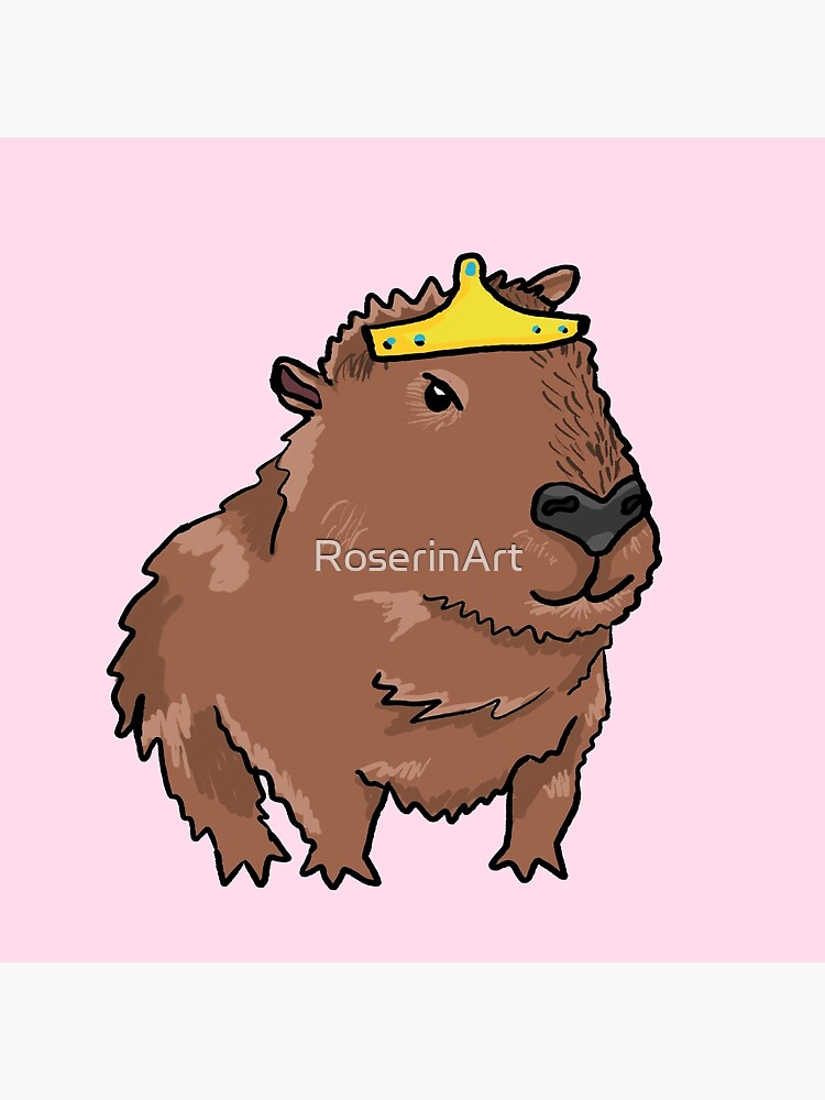 "Princess Capybara" Poster for Sale by RoserinArt | Redbubble