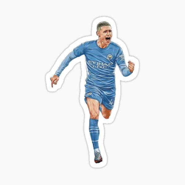 "Phil Foden Illustration" Sticker for Sale by bruno-baldwin | Redbubble