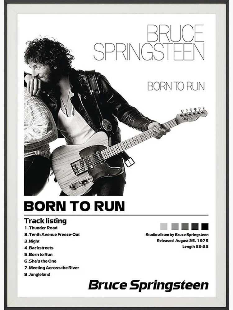"Classic Born to Run Album Cover Poster" Poster for Sale by kayarts75 ...