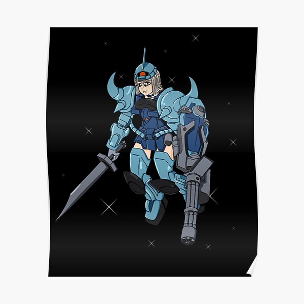"Mecha Anime Girl" Poster by Sonic408 | Redbubble