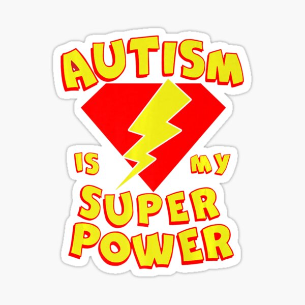 Pegatina «El autismo es mi superpoder Superhéroe Conciencia del autismo ...