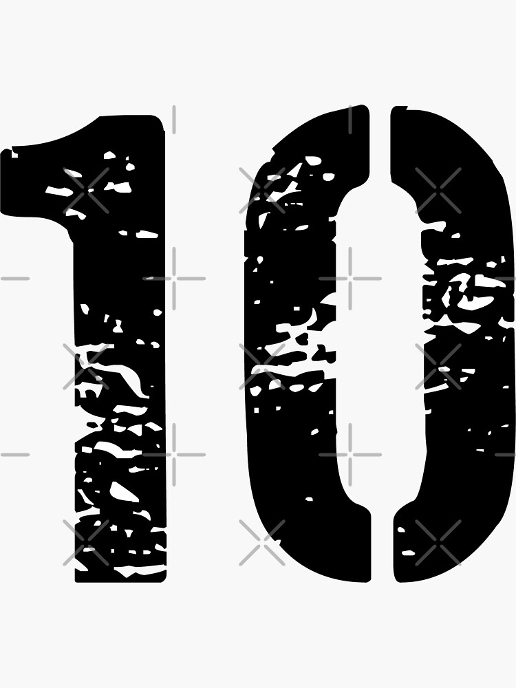 "The 10" Sticker for Sale by Jonaplazas | Redbubble