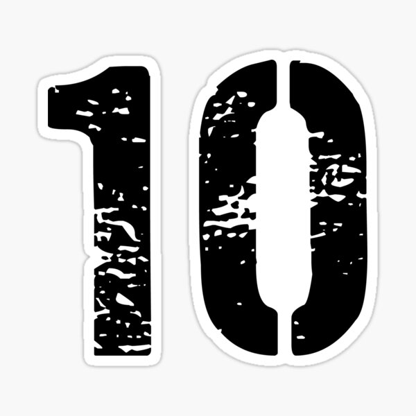 "The 10" Sticker for Sale by Jonaplazas | Redbubble