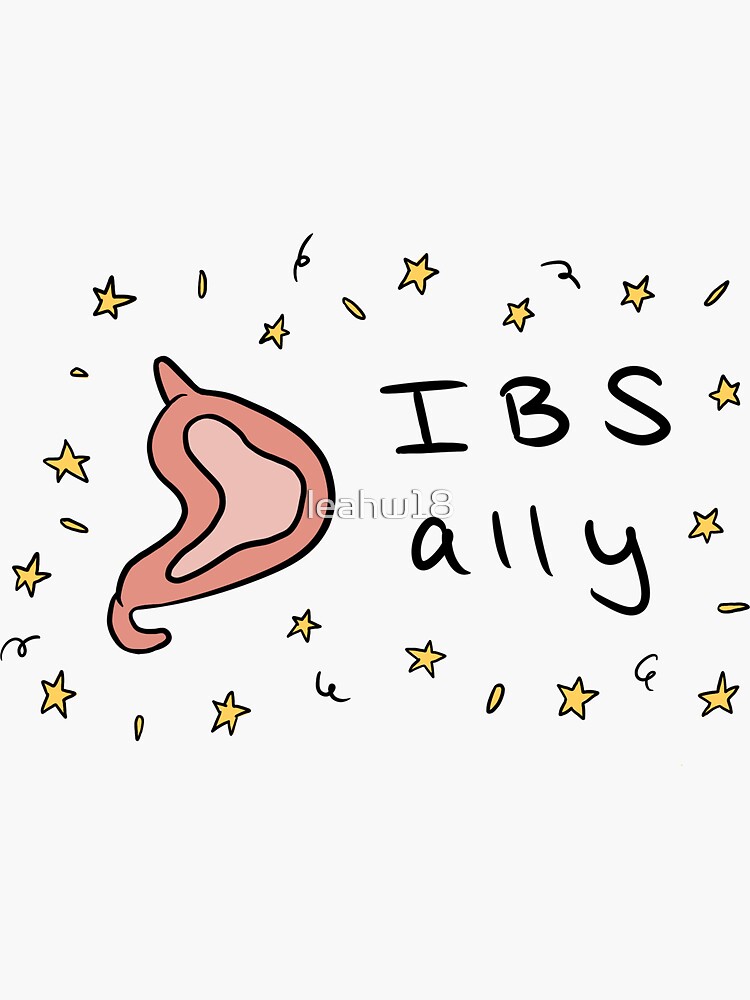 "IBS Ally" Sticker for Sale by leahw18 | Redbubble